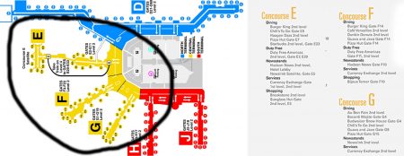 Central Terminal Mia airport - E F G at Miami Airport's | Gate